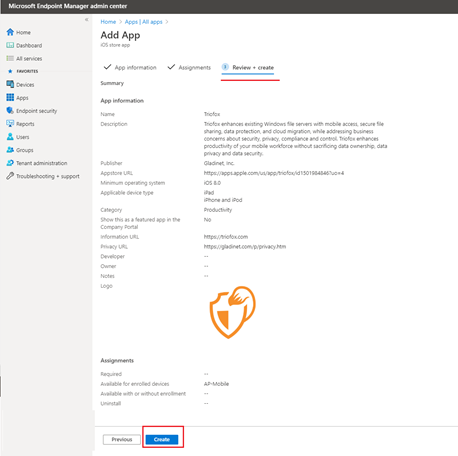 Add iOS Store Apps to Microsoft Intune – TrioFox Support Team
